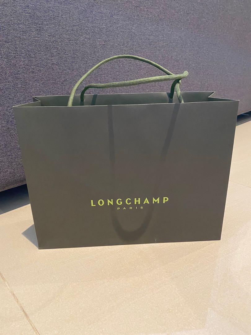 Longchamp Paper Bag + Gift Packaging (paperbag; shopping carrier ...