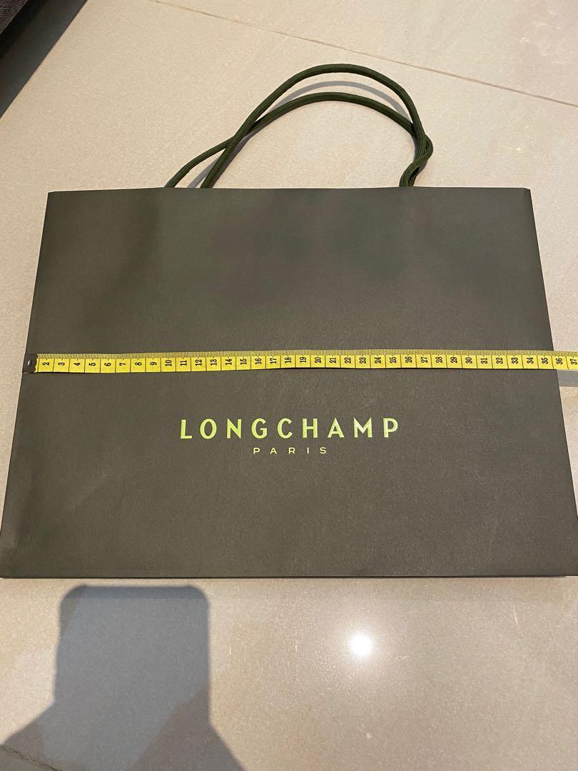 Longchamp Paper Bag + Gift Packaging (paperbag; shopping carrier ...