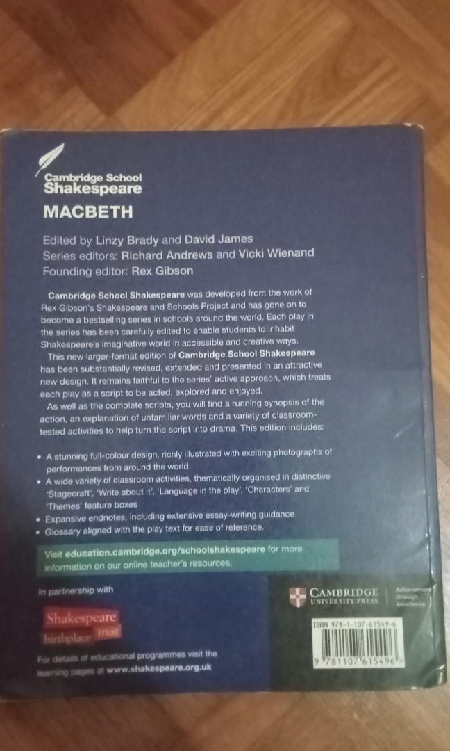 MACBETH( Cambridge school Shakespeare), Hobbies & Toys, Books ...