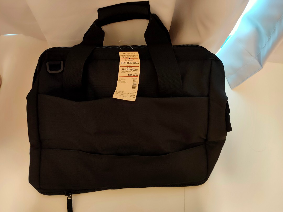 Muji Boston Bag, Men's Fashion, Bags, Sling Bags on Carousell