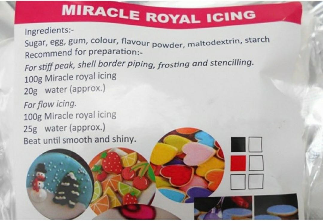 MyIce royal icing premix miracle royal icing, Food & Drinks, Baked ...