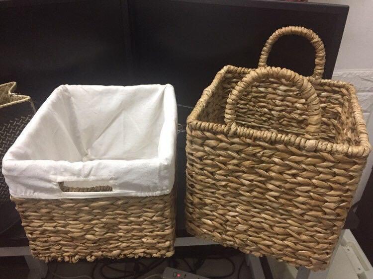 Native Storage Organiser With Lining Seagrass Abaca Storage Box Planter ...