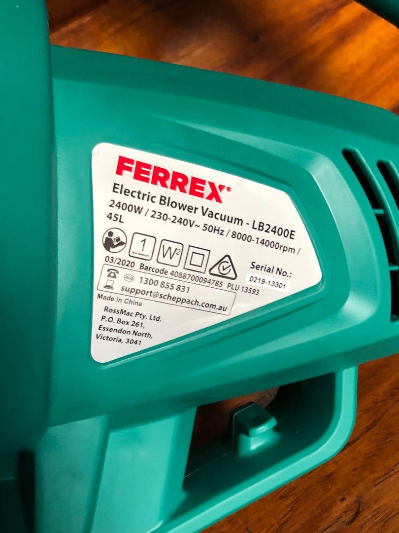 New Imported Ferrex AUS Gardenline 2400W Electric Leaf Blower Vacuum ...