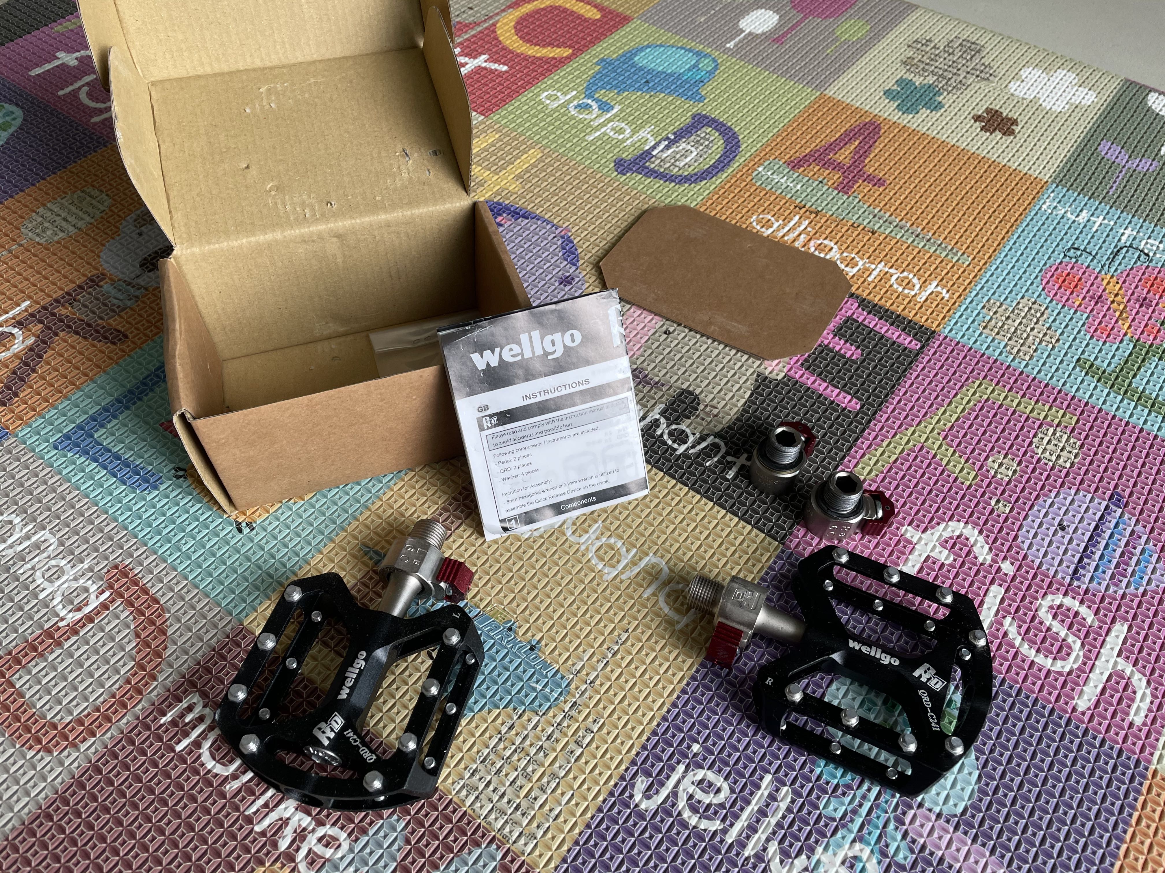 NEW Wellgo C241 QRD-I pedals (quick Release), Sports Equipment ...