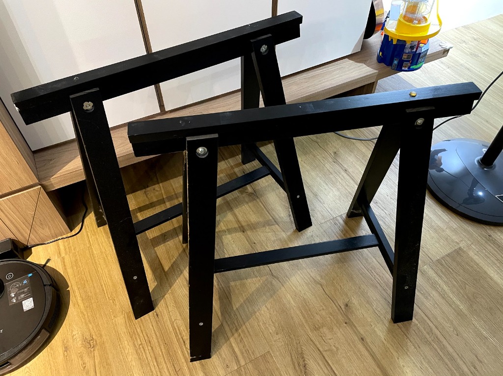 ODDVALD Trestle legs (ikea) x 2, Furniture & Home Living, Furniture ...