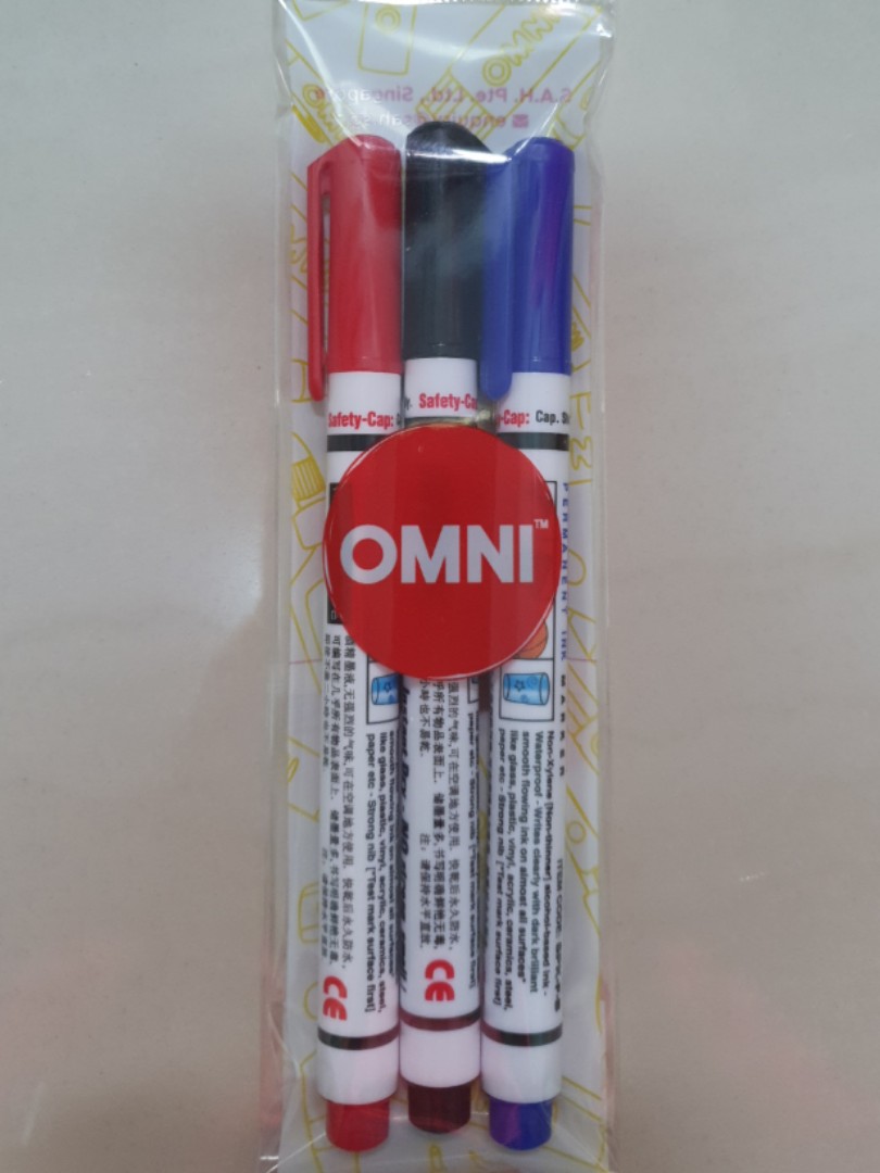 OMNI permanent markers, Hobbies & Toys, Stationery & Craft, Other ...