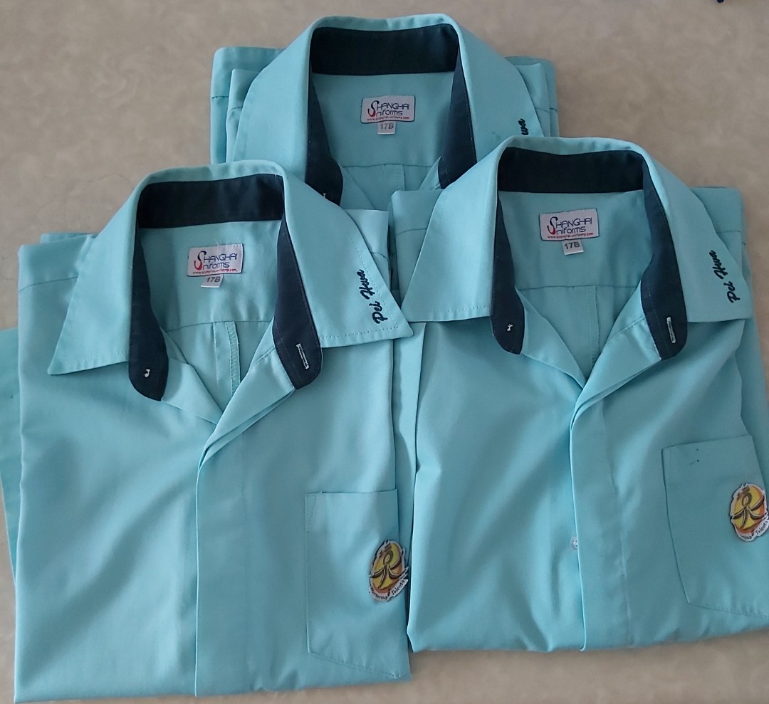 Pei Hwa uniform TOP only - size 17B, Men's Fashion, Tops & Sets, Formal ...