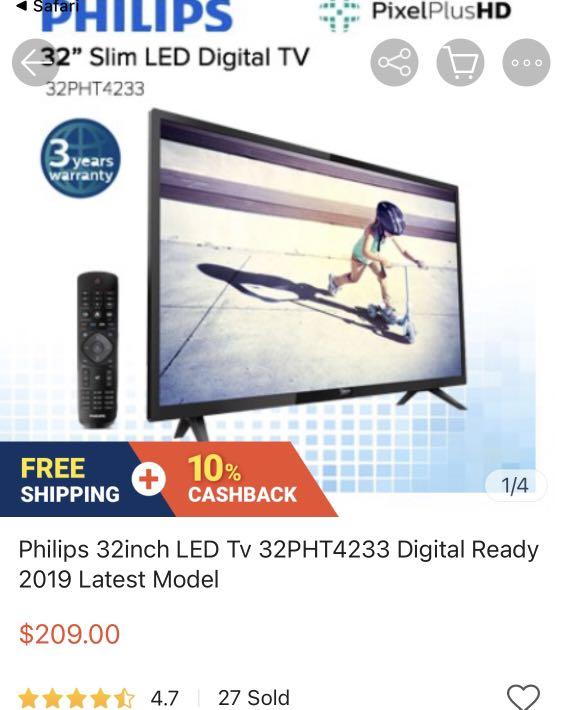Philips 32 inch LED TV, TV & Home Appliances, TV & Entertainment, TV on ...