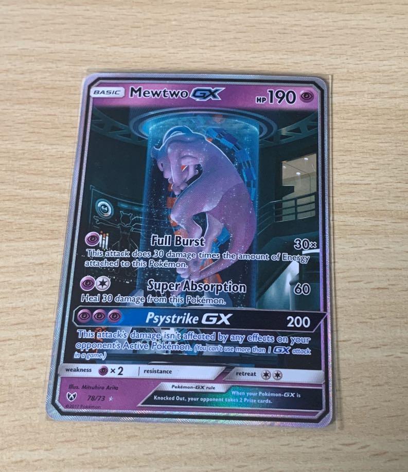 Pokemon Mewtwo lab GX card, Hobbies & Toys, Toys & Games on Carousell