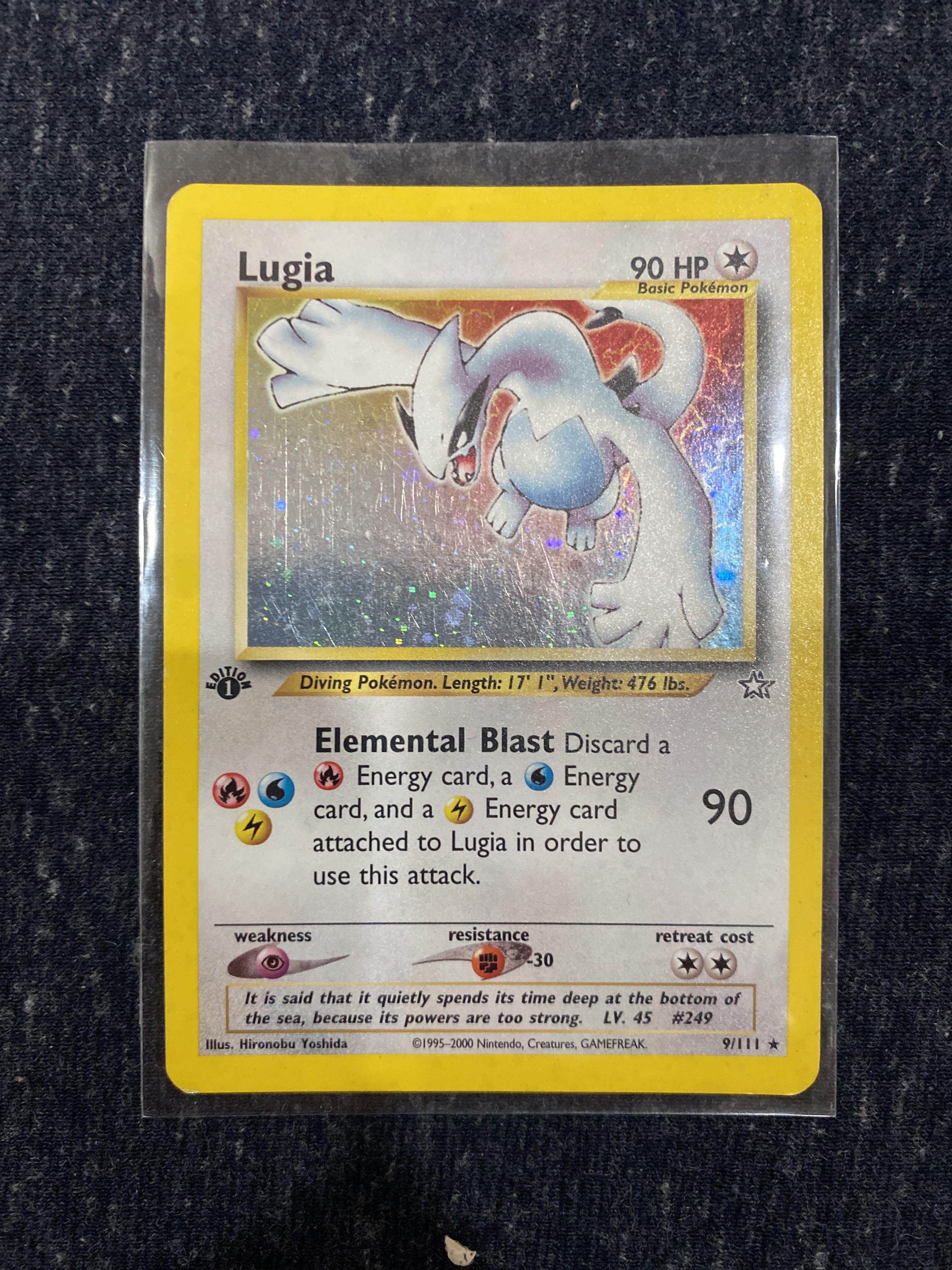 Pokemon TCG Neo Genesis 1st Edition Lugia 9/111, Hobbies & Toys, Toys ...