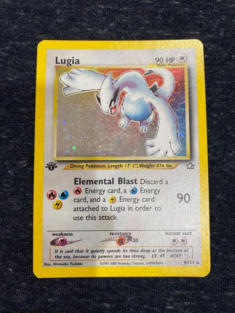 Pokemon TCG Neo Genesis 1st Edition Lugia 9/111, Hobbies & Toys, Toys ...