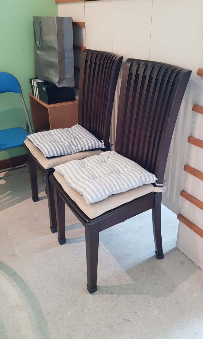 Preloved Dining Chairs (set of 6), Furniture & Home Living, Furniture ...