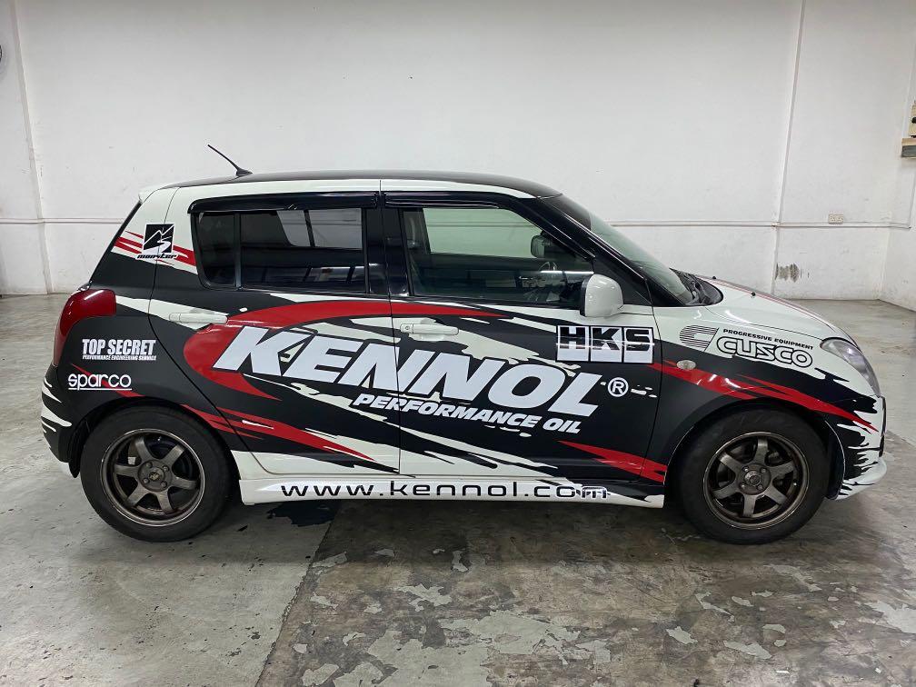 Racing Track Car Sticker Decals, Car Team Decal Logo, Animation Sticker ...