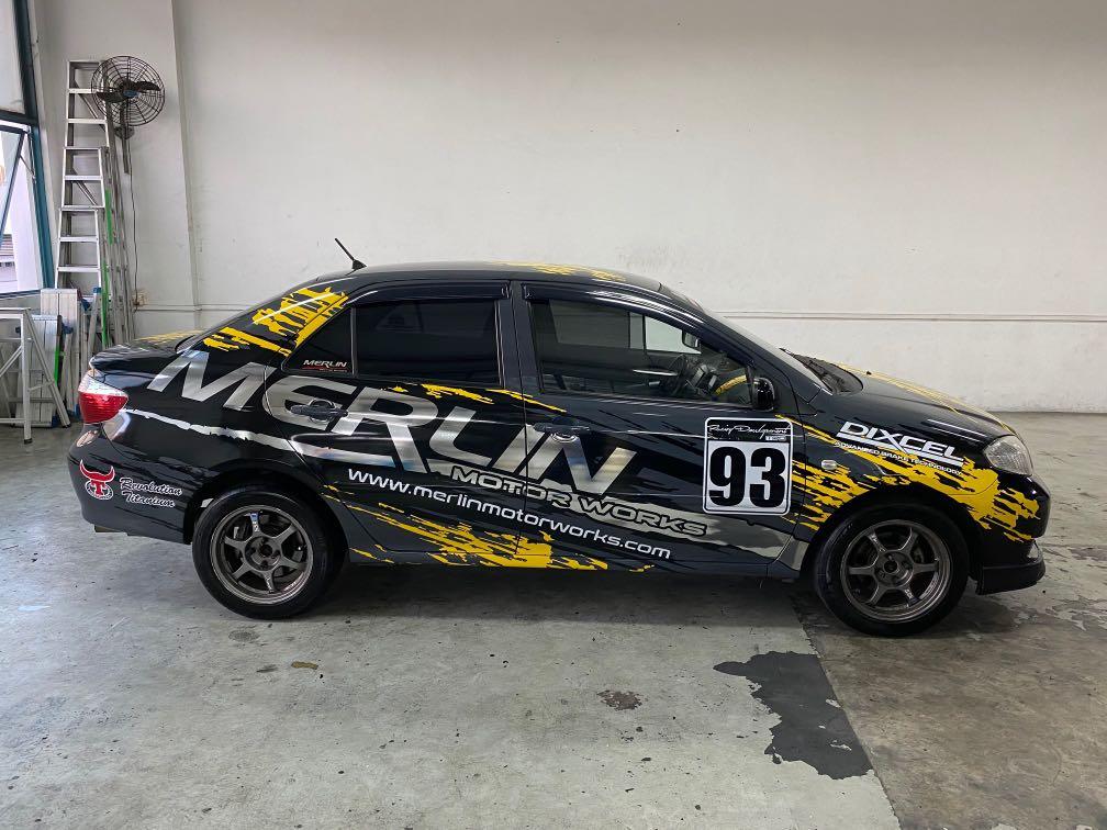 Racing Track Car Sticker Decals, Car Team Decal Logo, Animation Sticker ...