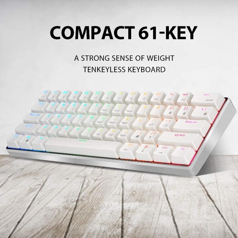 RK ROYAL KLUDGE RK61 Pro RGB Programmable Mechanical Gaming Keyboard ...