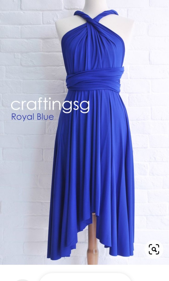 Royal Blue Convertible Dress, Women's Fashion, Dresses & Sets, Dresses ...