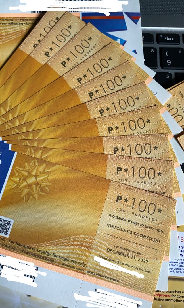 Sodexo GC, Tickets & Vouchers, Store Credits on Carousell