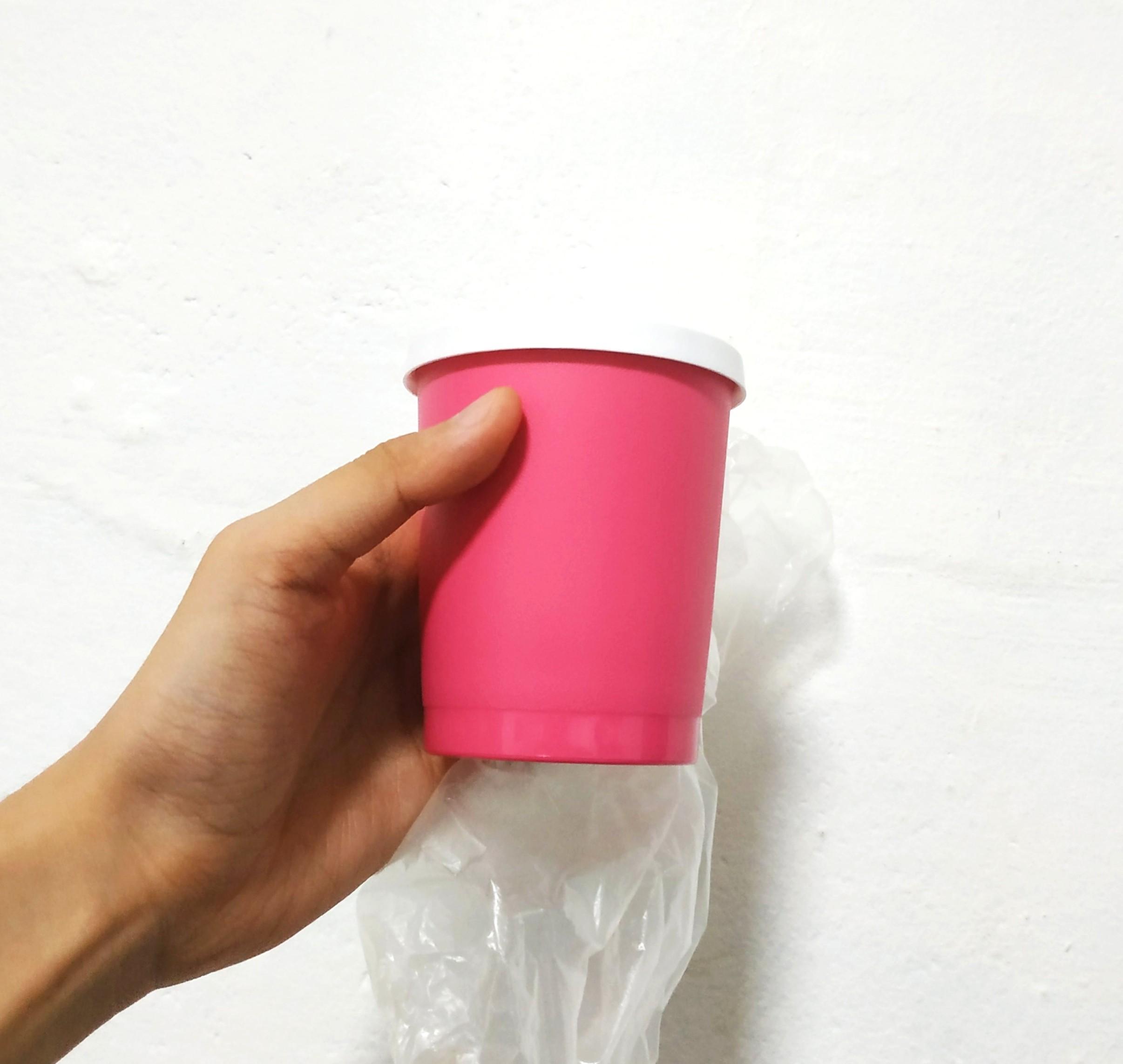 Tupperware 180 ml Lucky Pretty Pastel Travel Petite Round Tumbler Cup ...