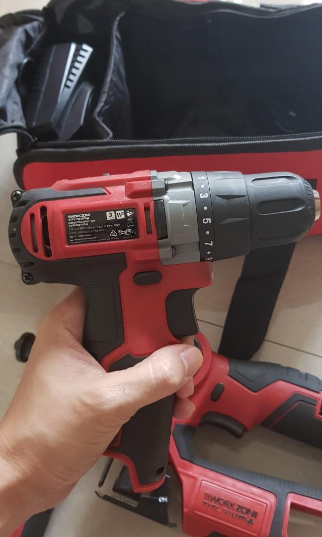 Workzone cordless power tools 3 unit combo, Commercial & Industrial ...