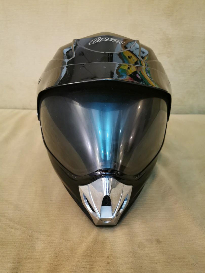 Yamaha GIBSON X adv helmet, Motorcycles, Motorcycle Apparel on Carousell