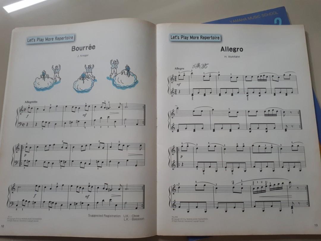Yamaha repertoire book 1 and 2 with CDs., Hobbies & Toys, Books ...