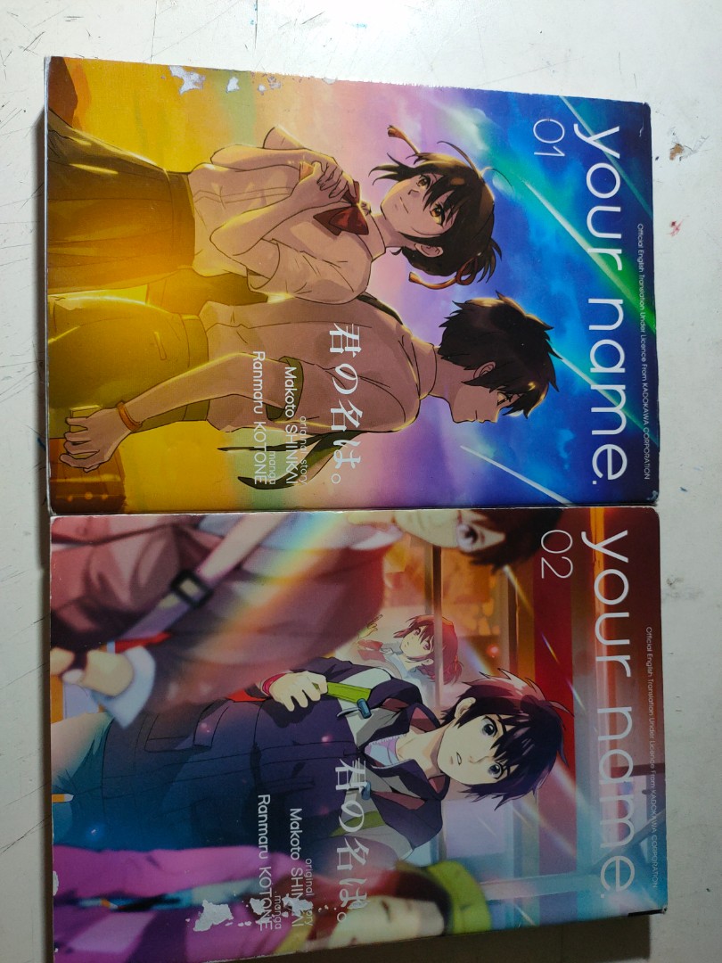 Your Name Manga vol 1&2, Hobbies & Toys, Books & Magazines, Comics ...