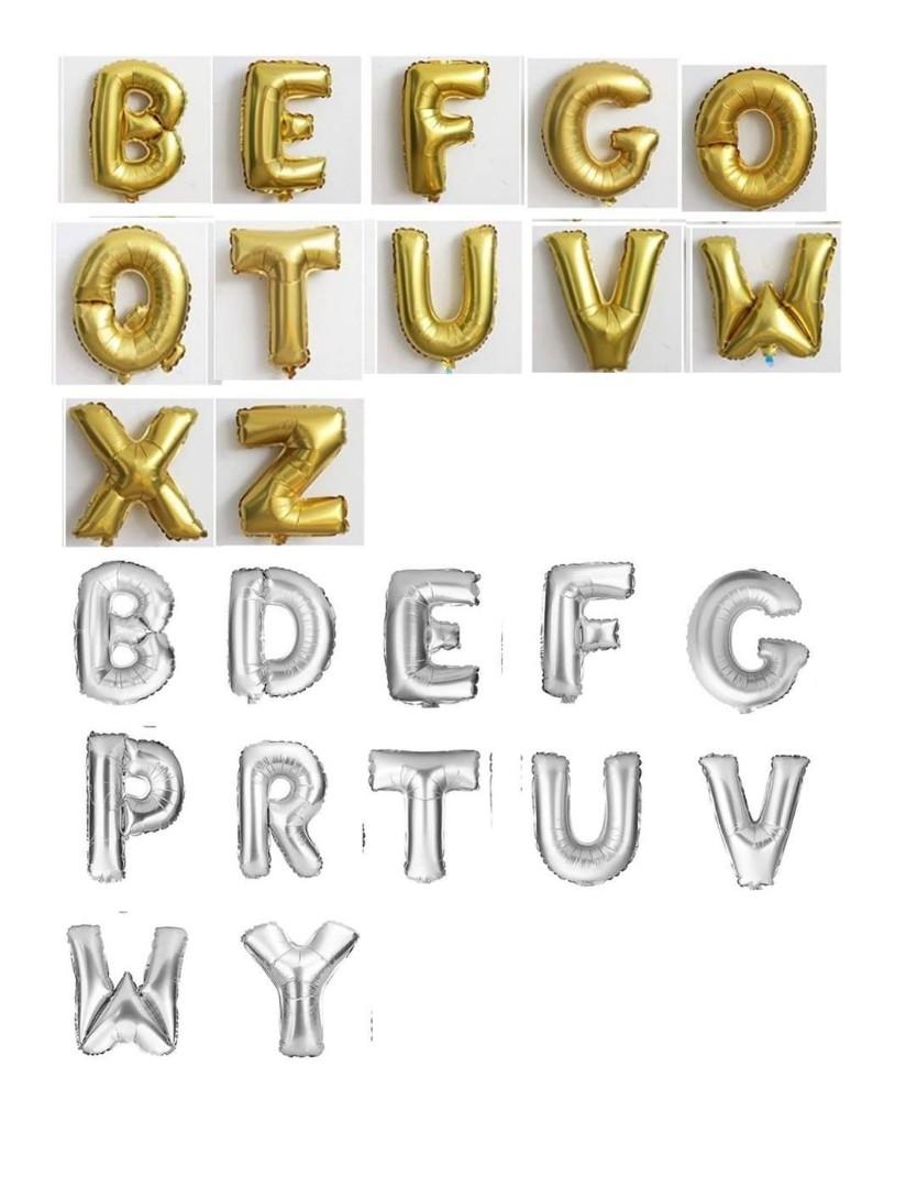 16inches letter baLLoon, Hobbies & Toys, Stationary & Craft, Art ...
