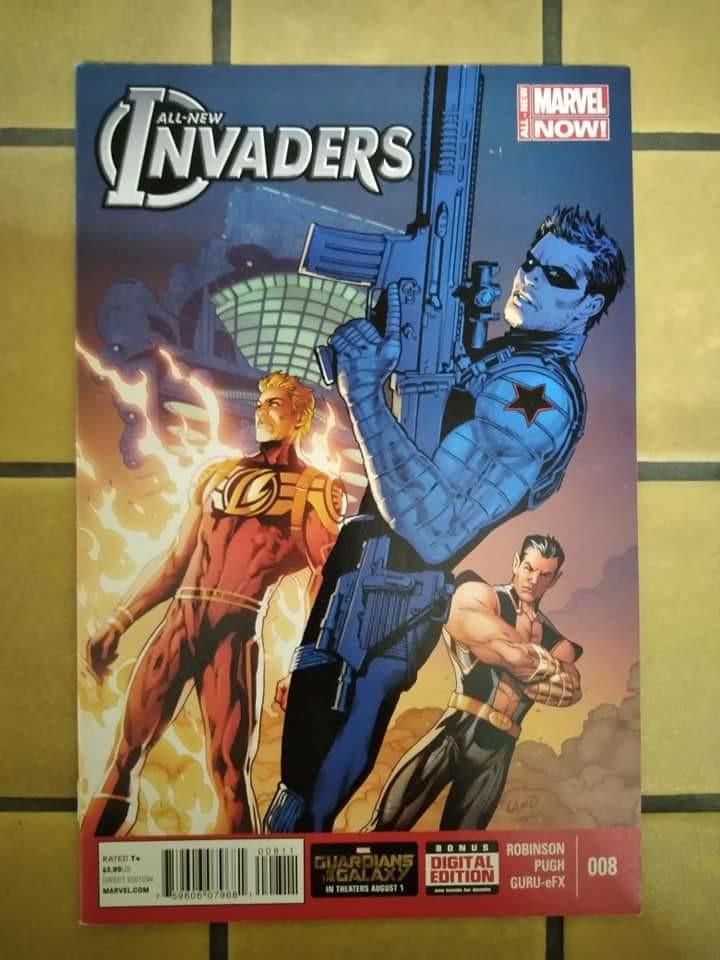 1st cameo app Female Deathlok ( The All New Invaders #8 ) Greg Land - Cover Art ( Cover Price ...