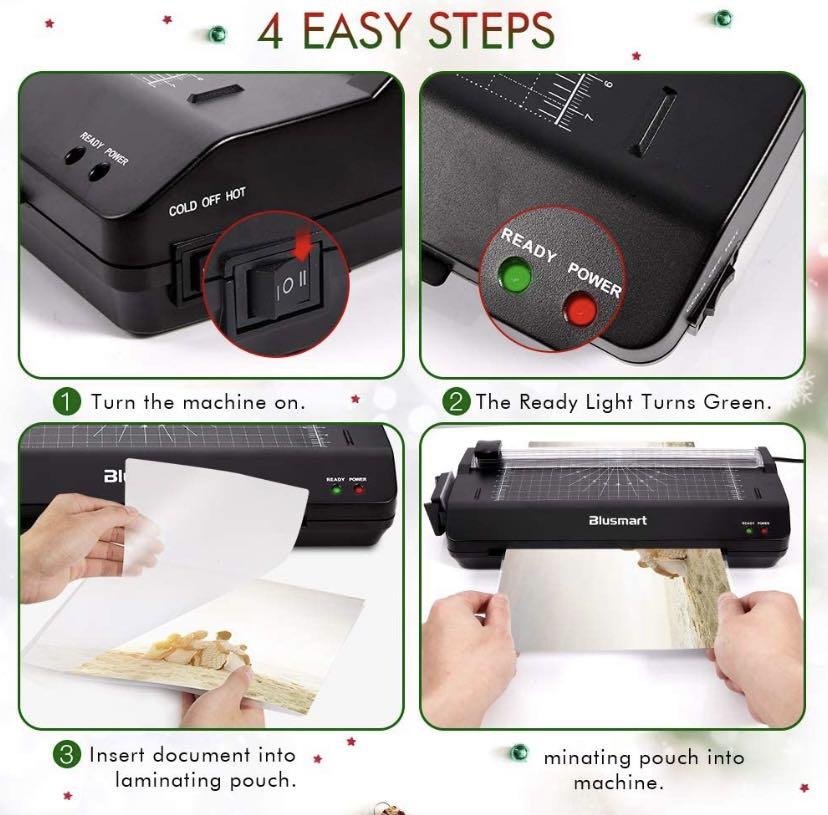 BNIB 13 inches Laminator, Blusmart Multiple Function A3 Laminator with ...