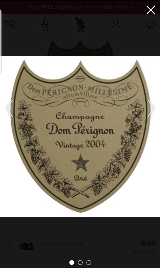 Dom Perignon Brut 2004 Vintage with box, Hobbies & Toys, Memorabilia ...