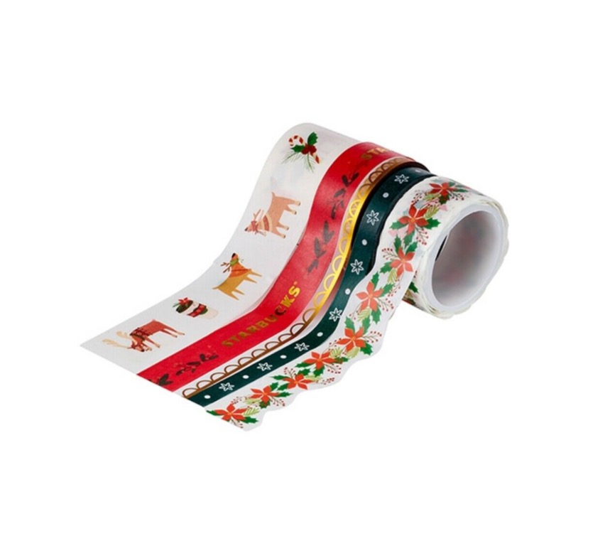 Free Normal Mail! Ltd Ed Starbucks Korea Holiday Christmas Masking Tape ...