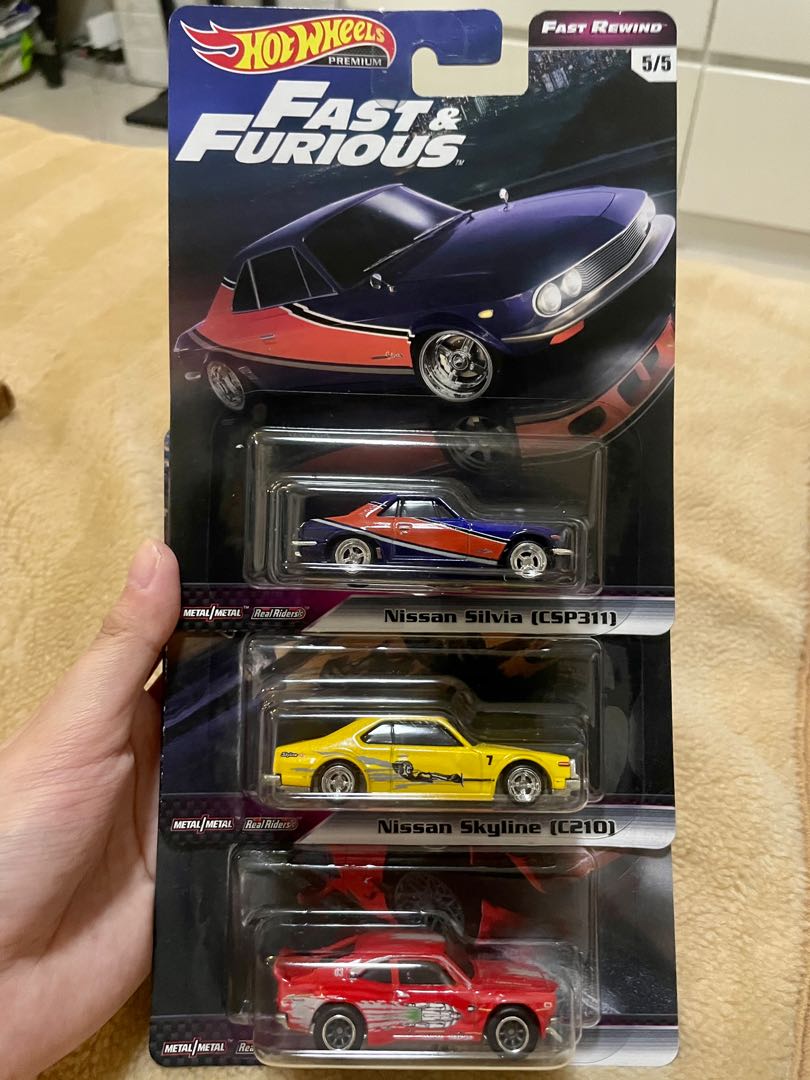Hot Wheels Fast and Furious Premium Fast Rewind (Nissan Silvia, Nissan ...
