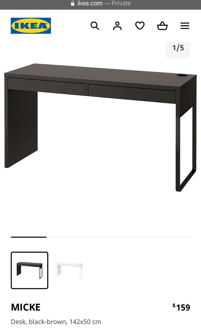 IKEA Micke Table, Furniture & Home Living, Furniture, Tables & Sets on ...