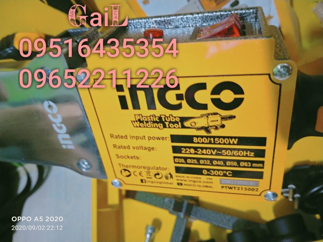 INGCO 1500W Fusion Machine / Plastic Tube Welding Tool, Commercial ...