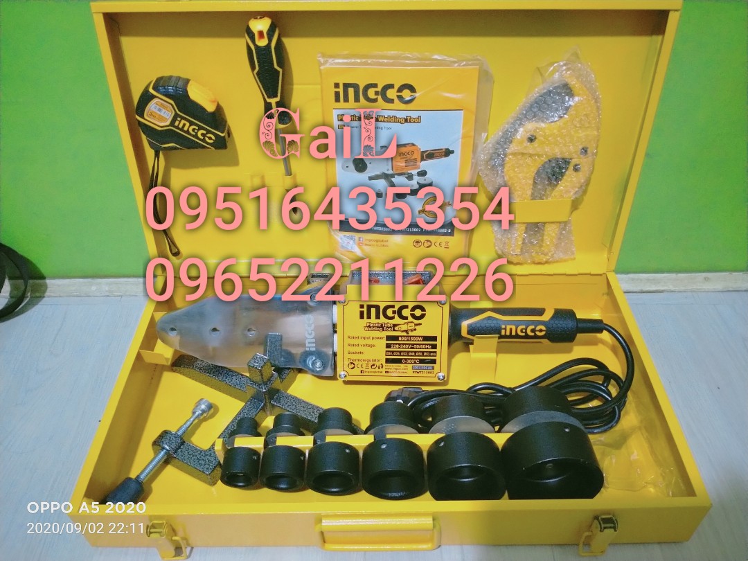 INGCO 1500W Fusion Machine / Plastic Tube Welding Tool, Commercial ...