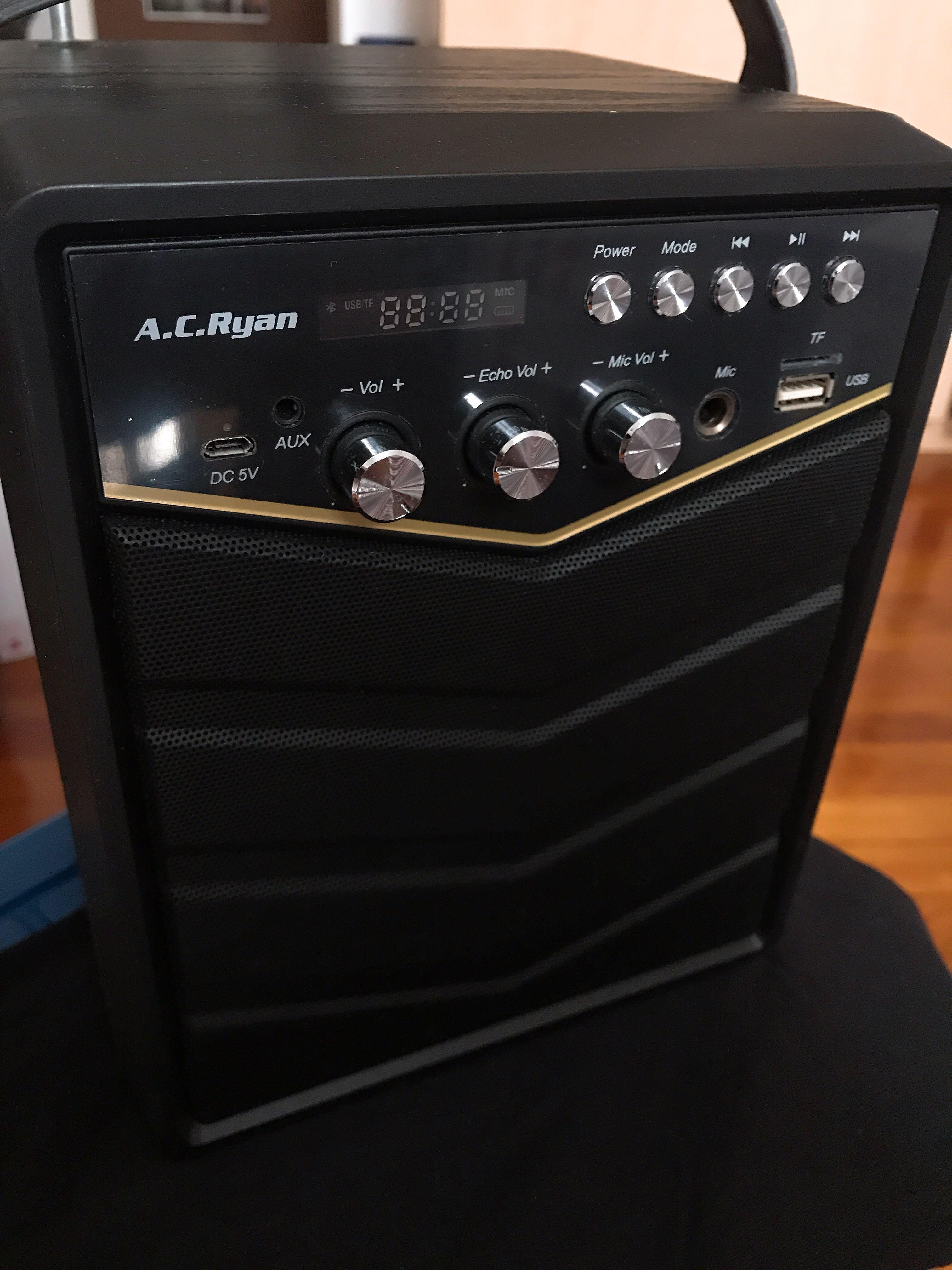 Karaoke Boombox with 2 Wireless Mic, Audio, Microphones on Carousell