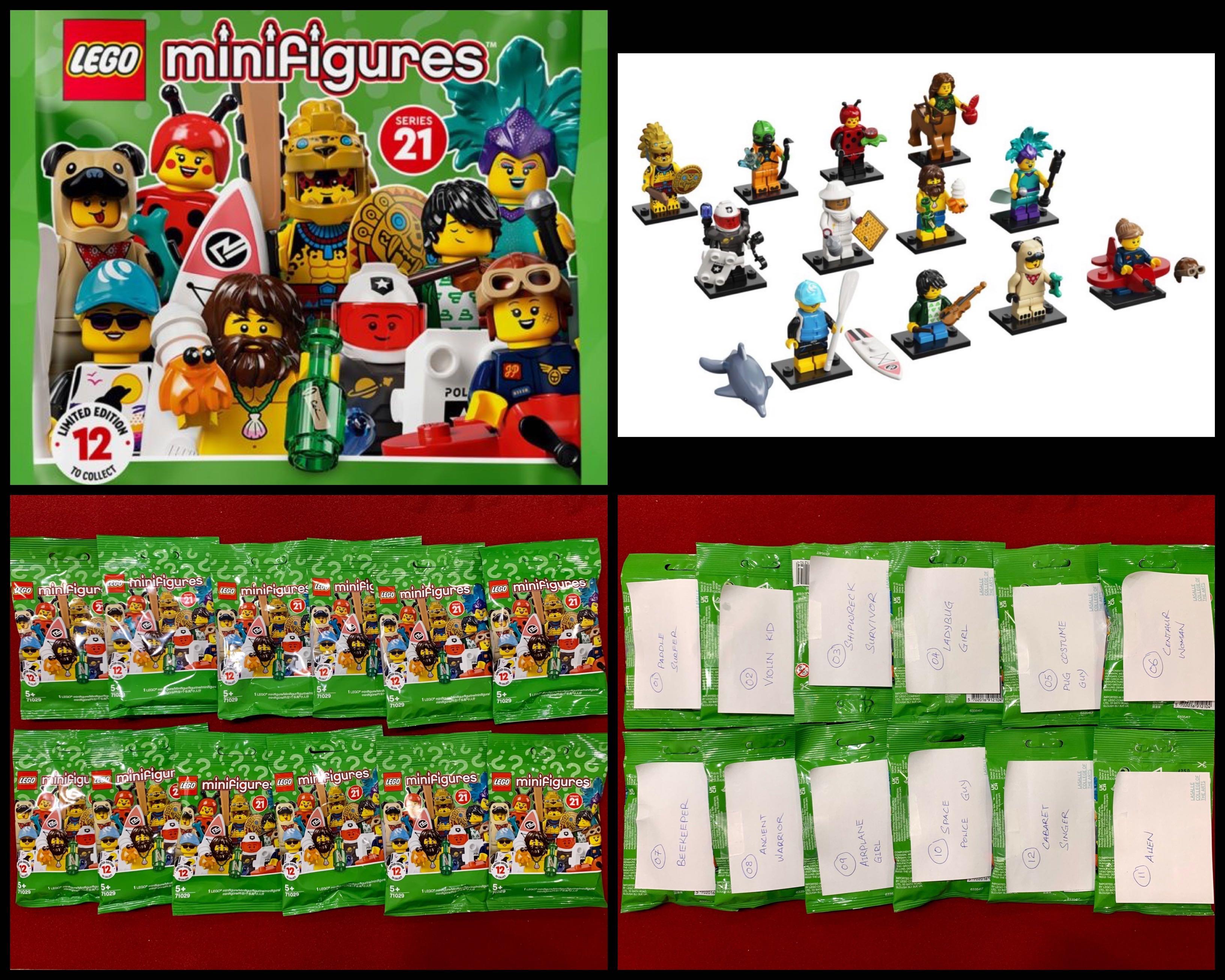 Lego 71029 Minifigures Series 21 Complete set of 12, Hobbies & Toys ...