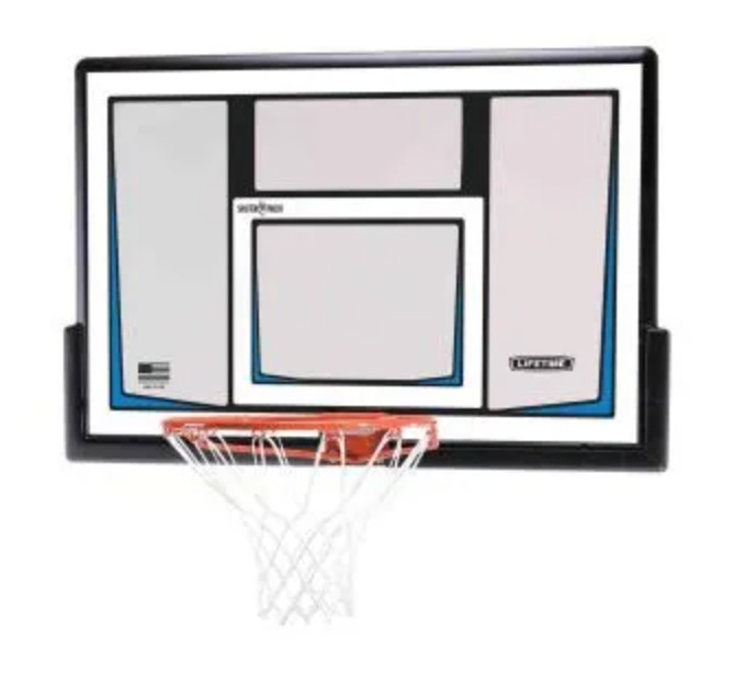 LIFETIME BASKETBALL BACKBOARD AND RIM COMBO (50-INCH POLYCARBONATE ...