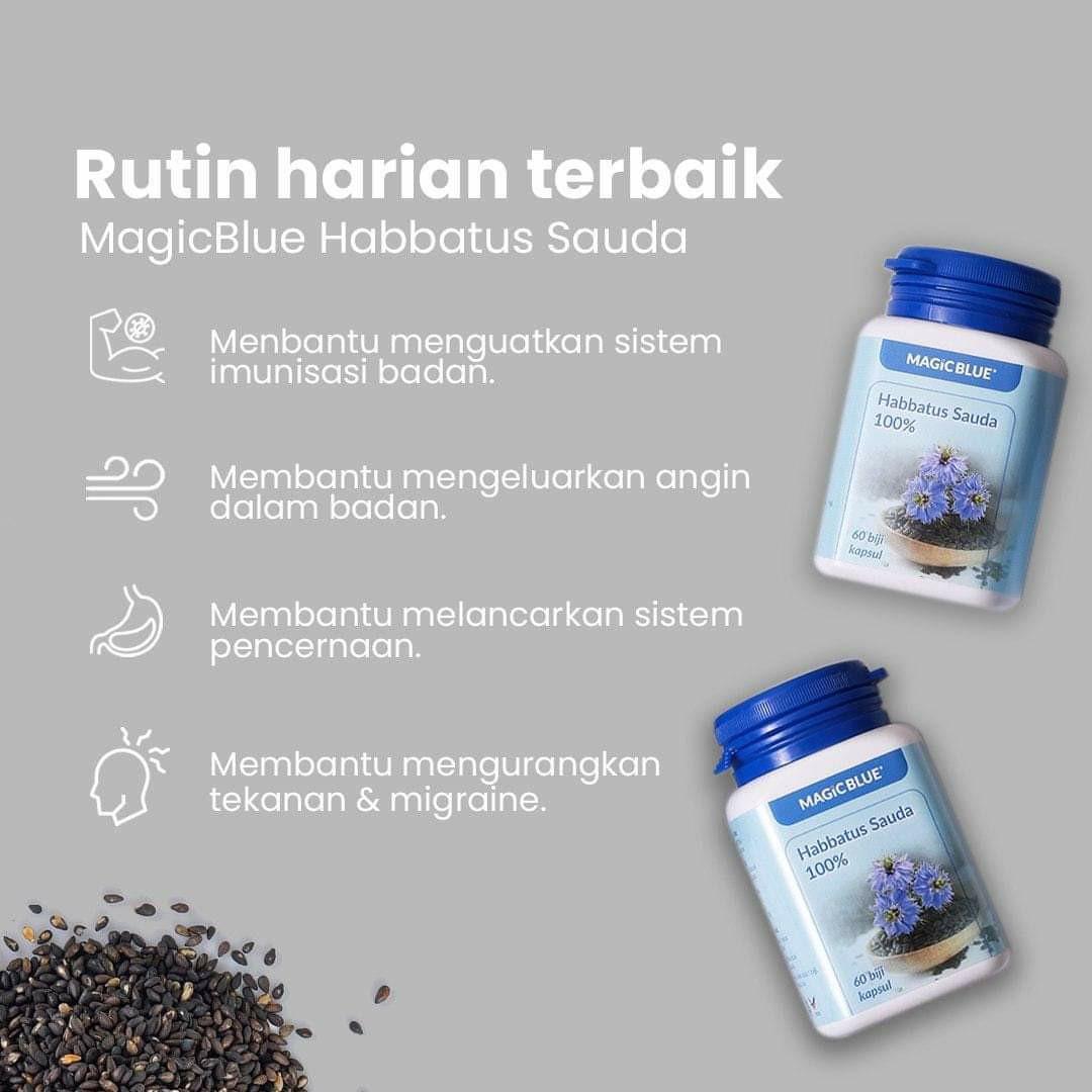 Magic Blue Habbatus sauda, Health & Nutrition, Health Supplements ...