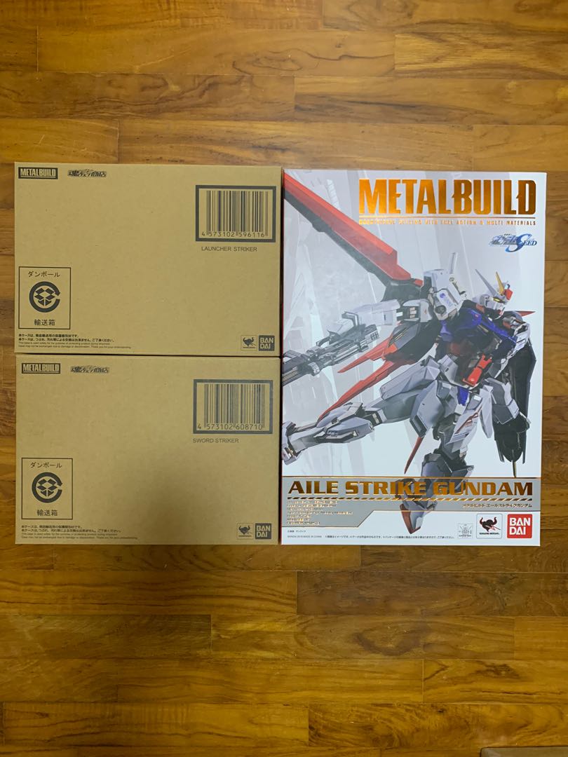 Metal Build Aile Strike Gundam Sword Launcher Striker DX Macross ...