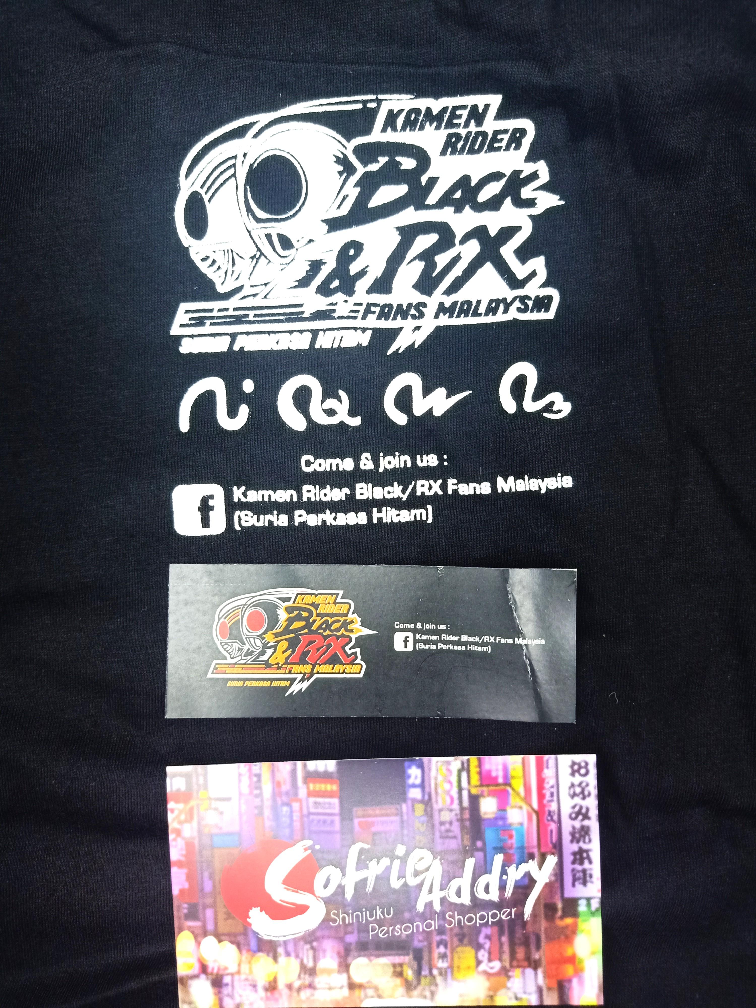 Original Fans T-Shirt Suria Perkasa Hitam (Kamen Rider Black/Rx Fans ...