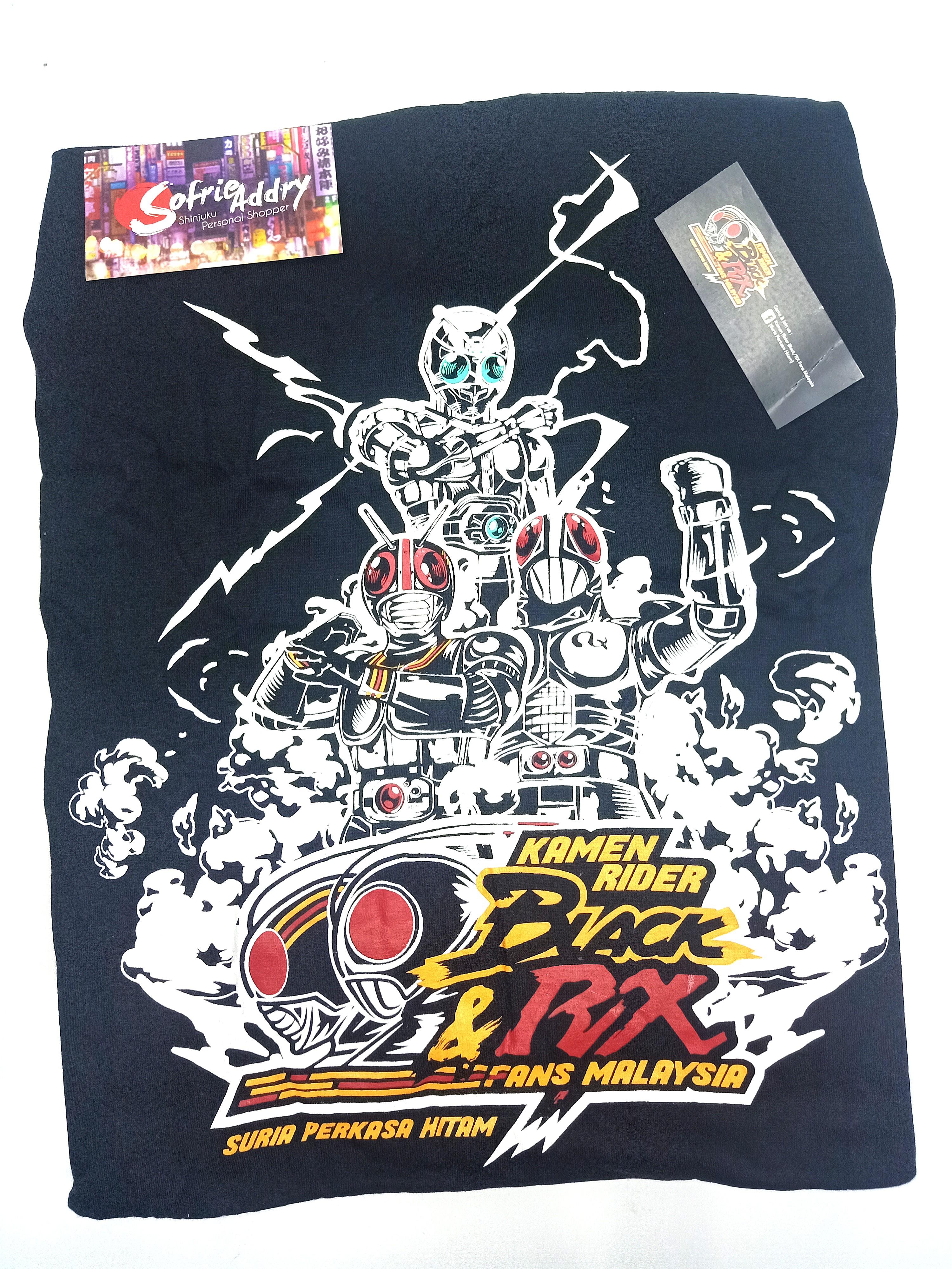 Original Fans T-Shirt Suria Perkasa Hitam (Kamen Rider Black/Rx Fans ...