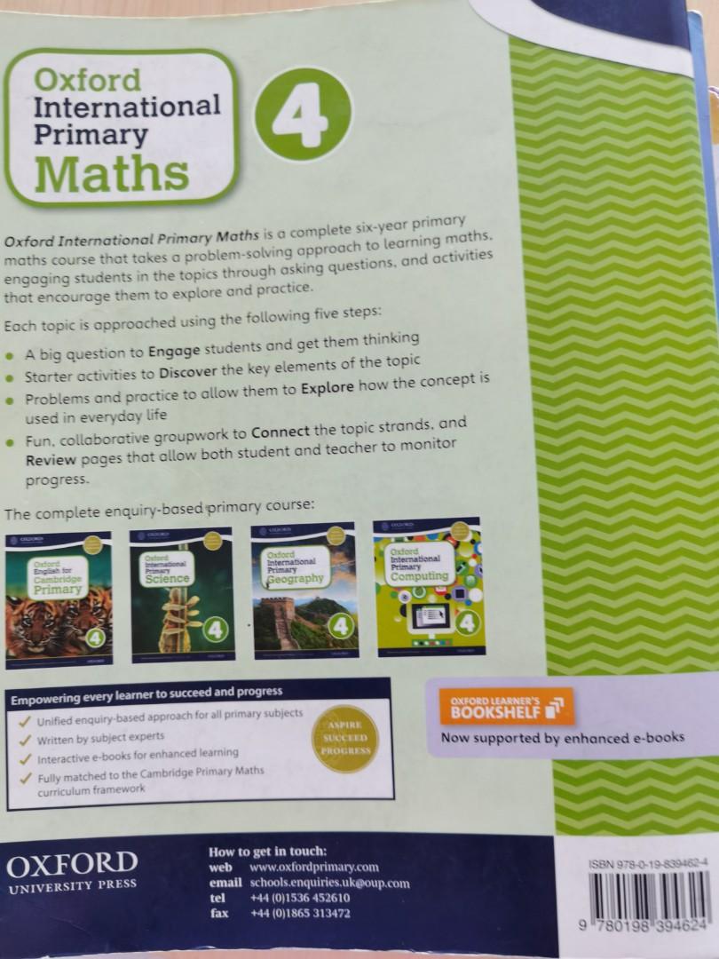 Oxford International Primary Maths 4, Hobbies & Toys, Books & Magazines ...
