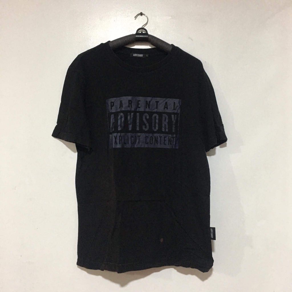 Parental Advisory Explicit Content Shirt, Men's Fashion, Tops & Sets ...