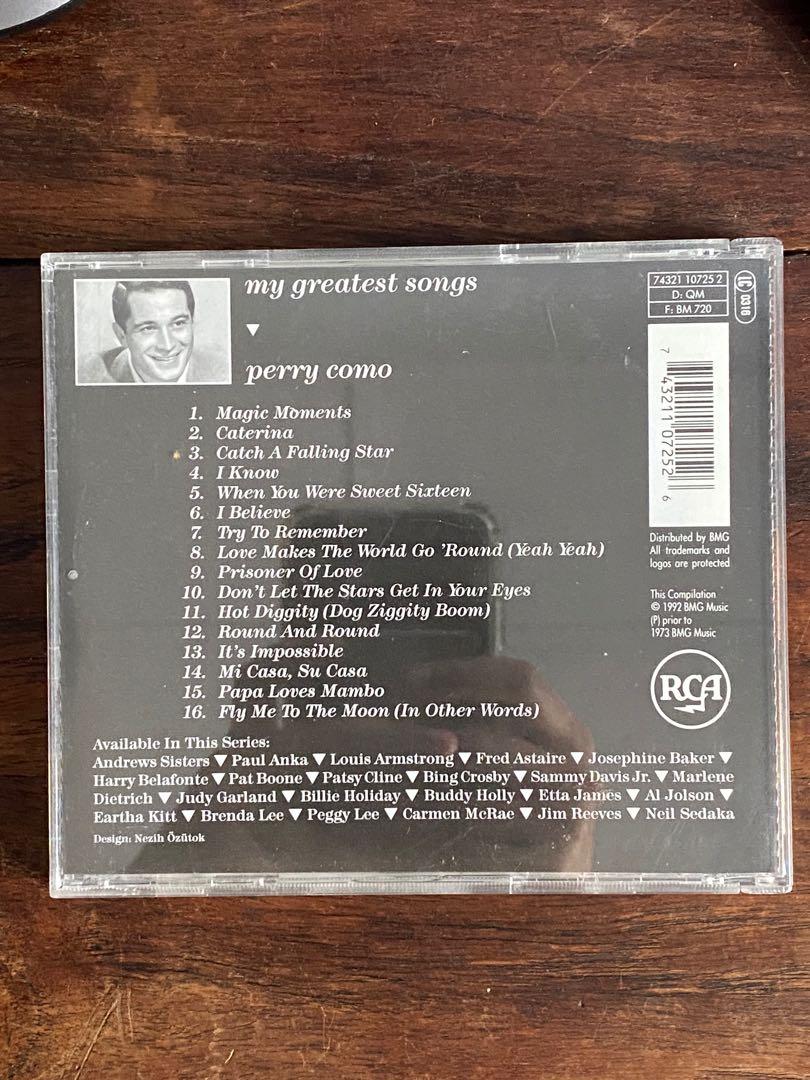Perry Como - My Greatest Songs CD, Hobbies & Toys, Music & Media, CDs ...