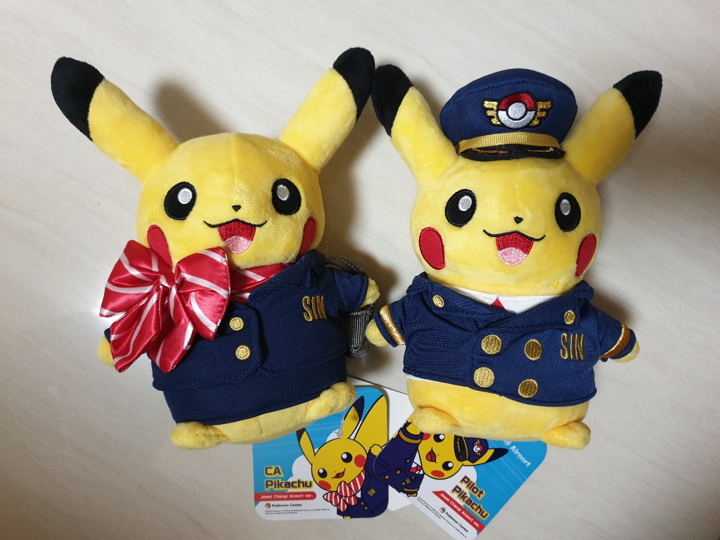 Pilot pikachu and CA pikachu (Jewel Changi Airport ver) from Pokemon ...