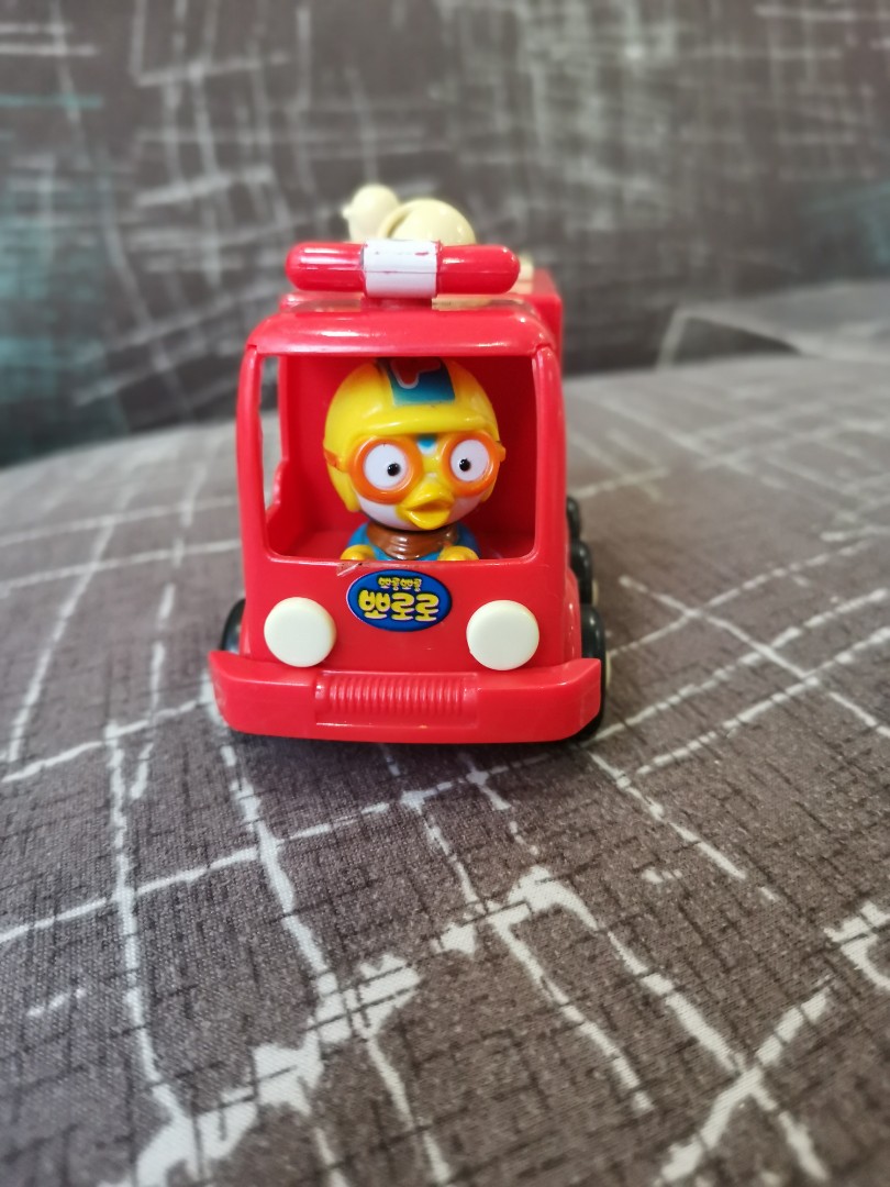 PORORO FIRE CAR, Hobbies & Toys, Toys & Games on Carousell