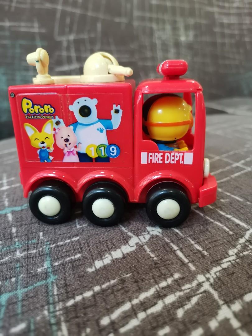 PORORO FIRE CAR, Hobbies & Toys, Toys & Games on Carousell