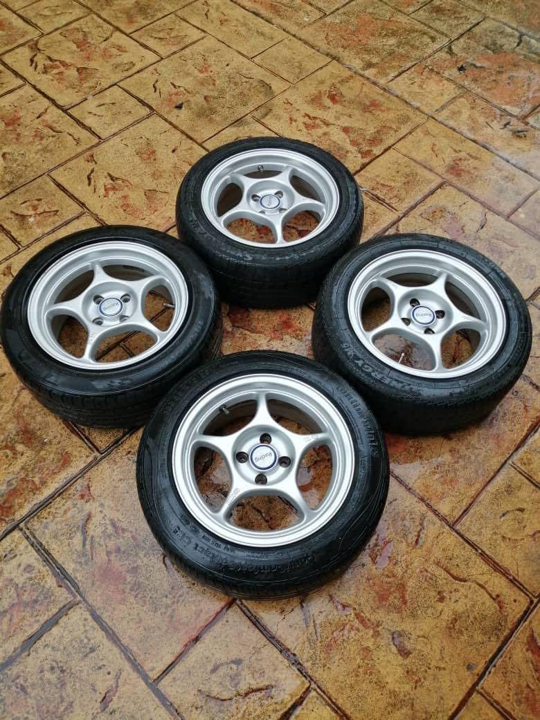 Rim Enkei RPo1 15 pcd100, Auto Accessories on Carousell