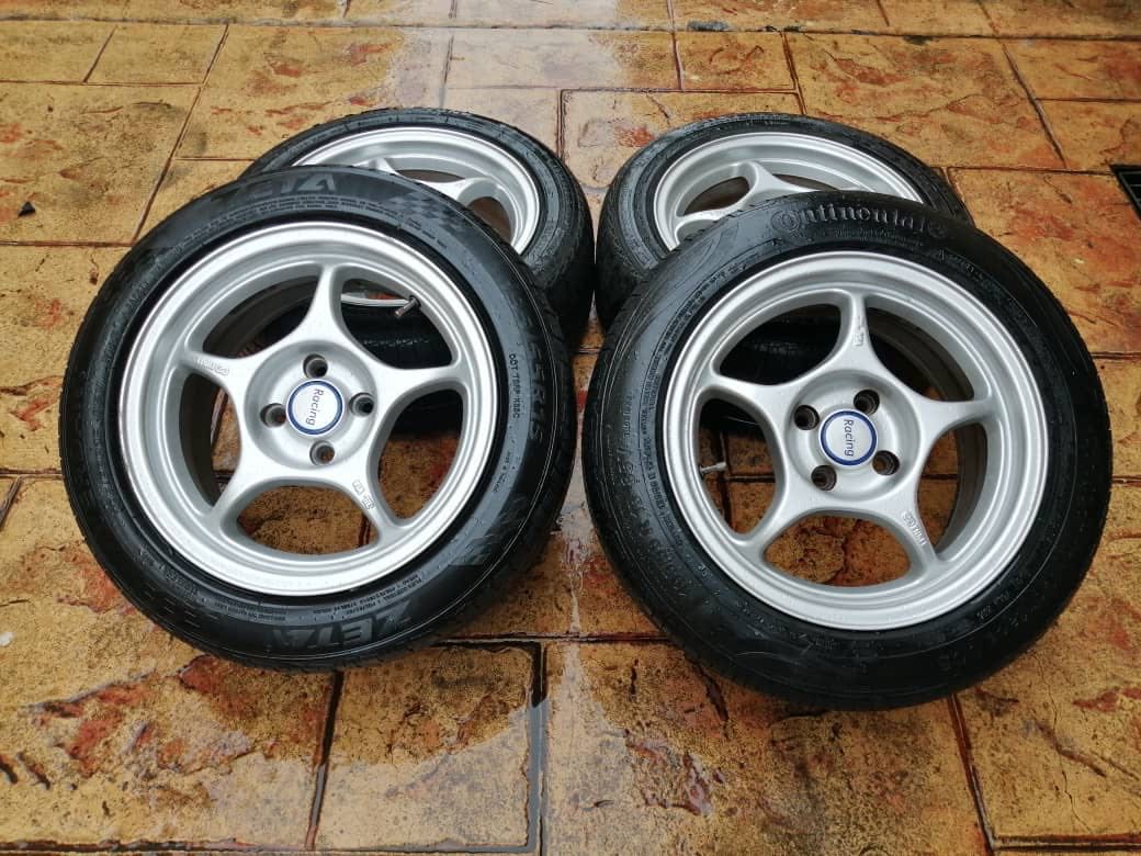 Rim Enkei RPo1 15 pcd100, Auto Accessories on Carousell